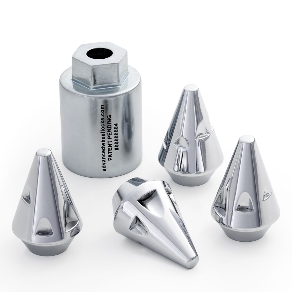 Single Axle Trailer Wheel Lock Set 1/2″-20, 38mm Tall, Cone Seat ...